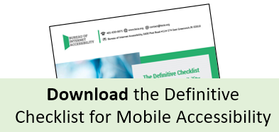 The Definitive Mobile App Accessibility Checklist
